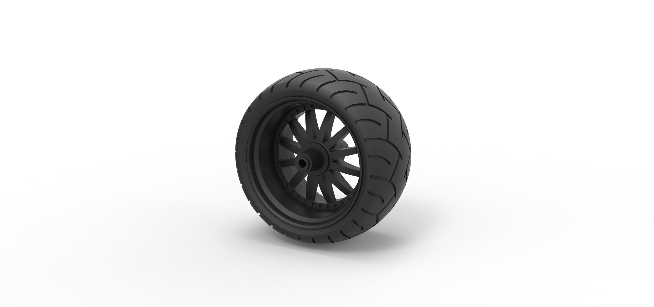 Diecast Wide rear wheel from Chopper 3D model 3D printable | CGTrader