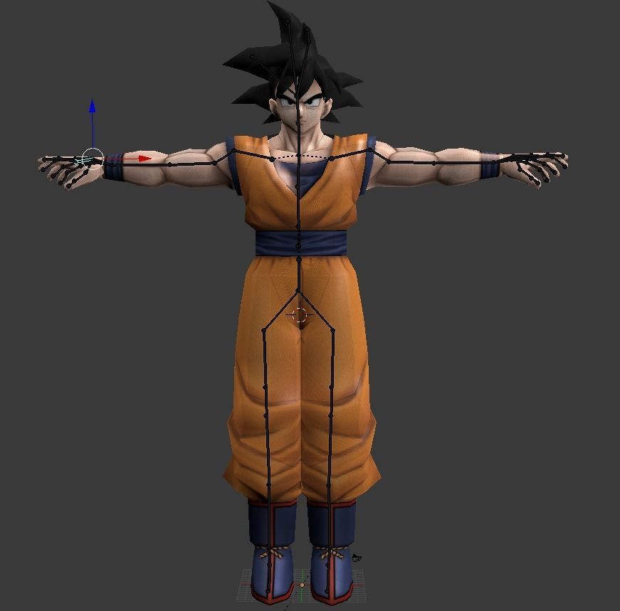 DRAGON BALL CHARACTER SON GOKU 3D model rigged | CGTrader