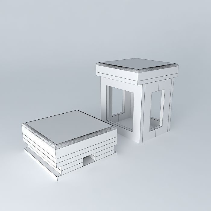Folding stool 3D Model MAX OBJ 3DS FBX STL DAE | CGTrader.com