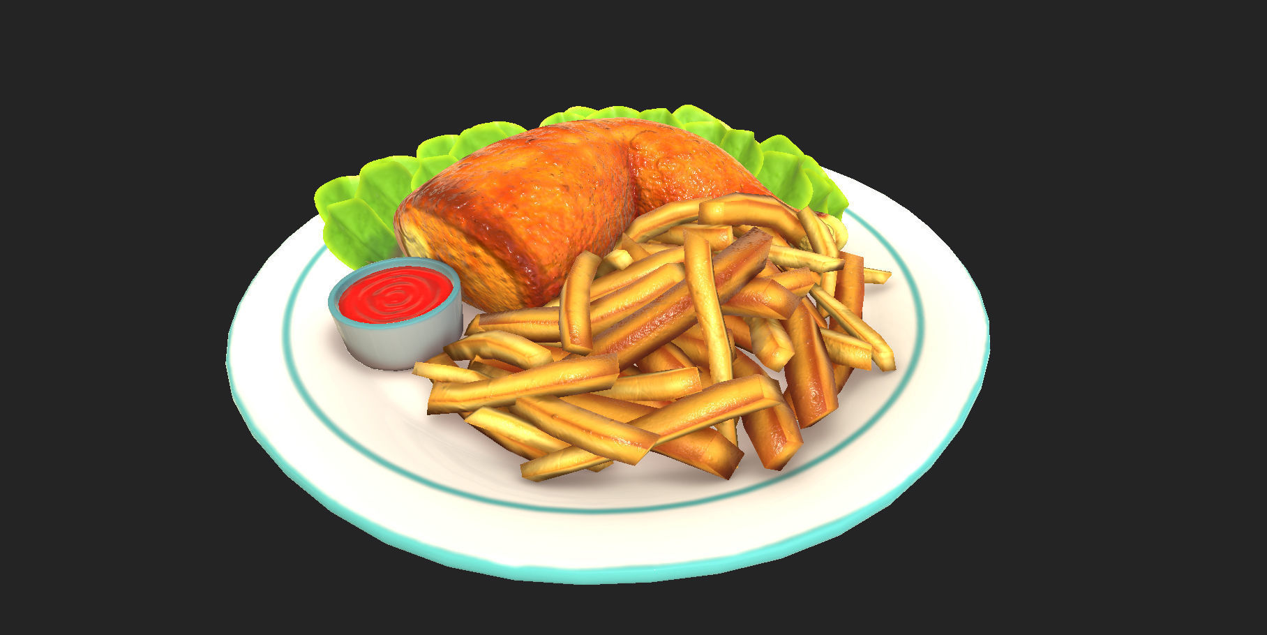 3D model Learn How to do a 3D Fried Chicken on Blender VR / AR / low ...