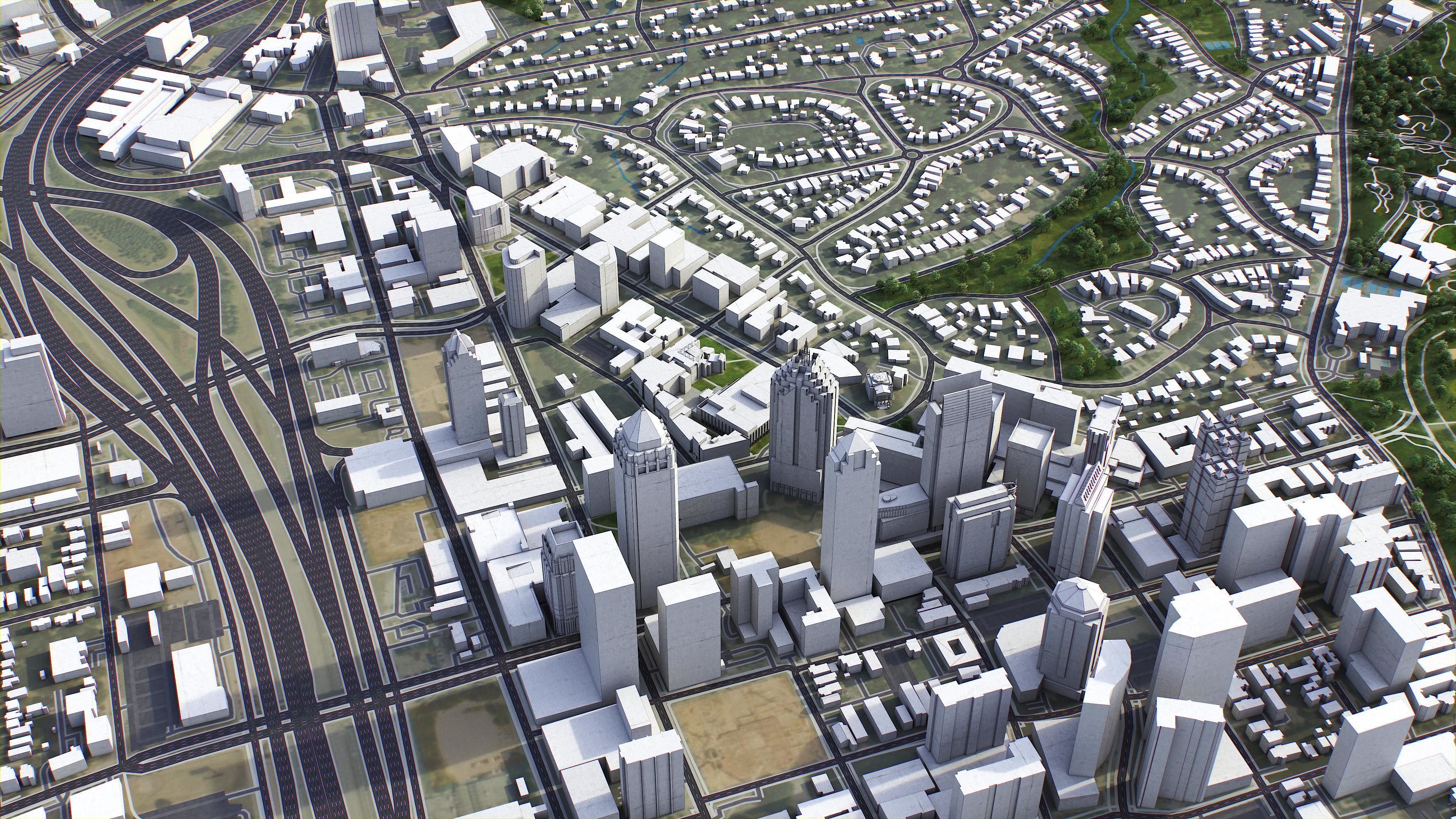 3D model Atlanta VR / AR / low-poly | CGTrader