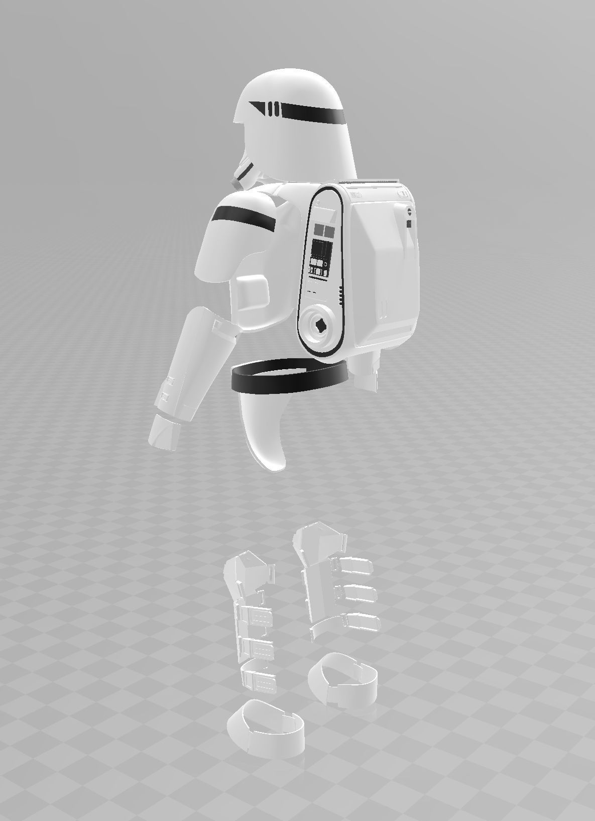 Star Wars TFA First Order SnowTrooper Full Armour 3D model 3D printable ...