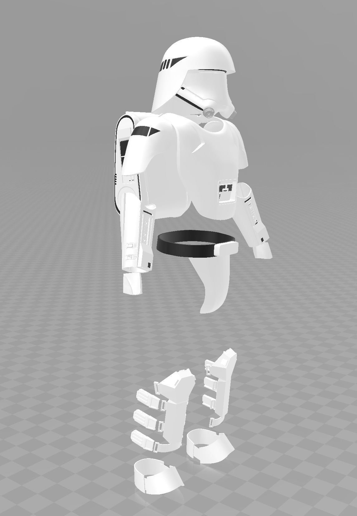 Star Wars TFA First Order SnowTrooper Full Armour 3D model 3D printable ...