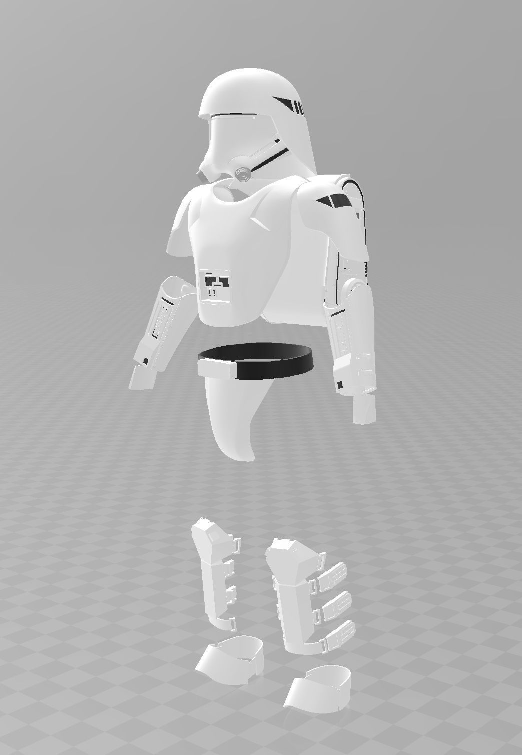 Star Wars TFA First Order SnowTrooper Full Armour 3D model 3D printable ...