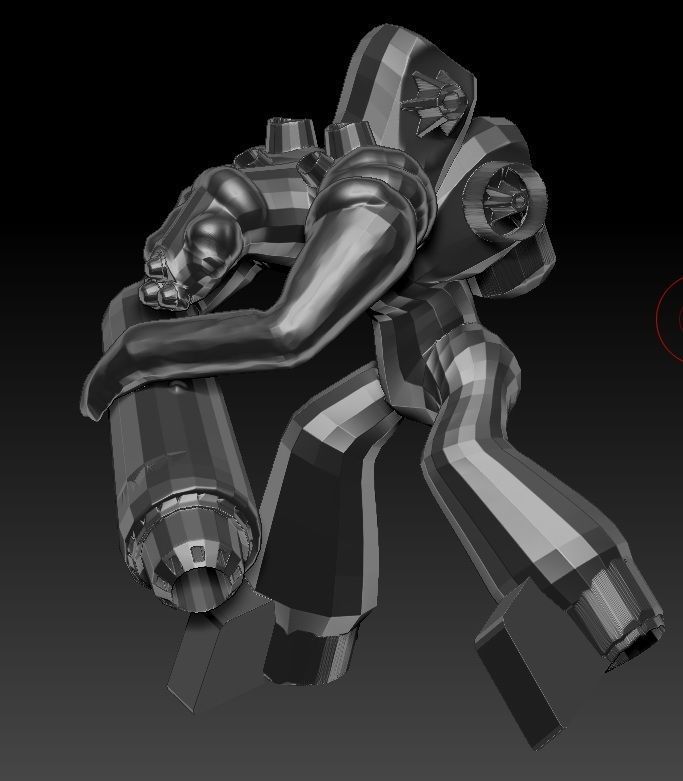 Hovering Mech Gunner free 3D model | CGTrader
