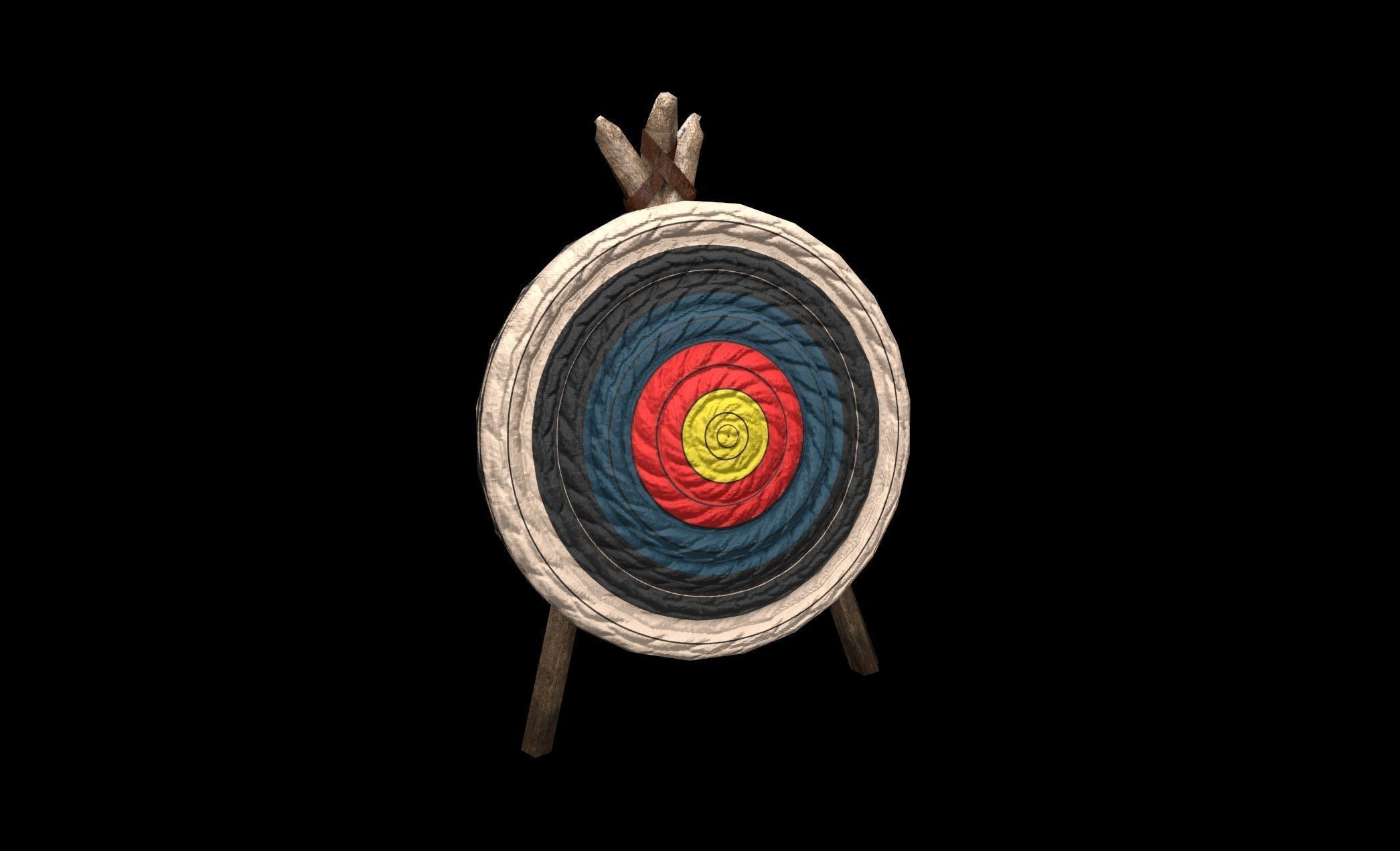 3D model Archery Target - PBR - Textured VR / AR / low-poly | CGTrader