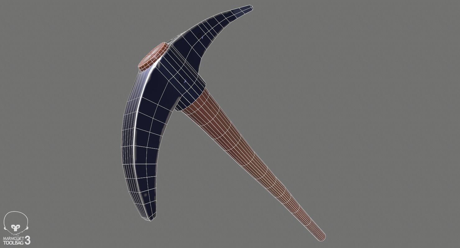 3D model Pickaxe Stylized VR / AR / low-poly | CGTrader
