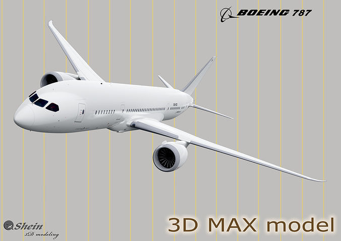 BOEING-787 boeing max 3D model | CGTrader