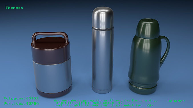 Thermos 3D model | CGTrader