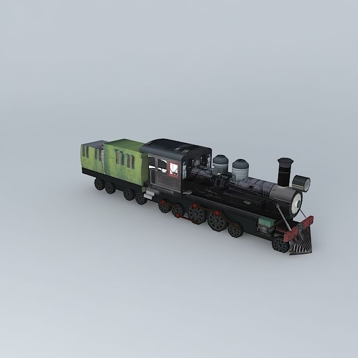 Old Train 3D model | CGTrader