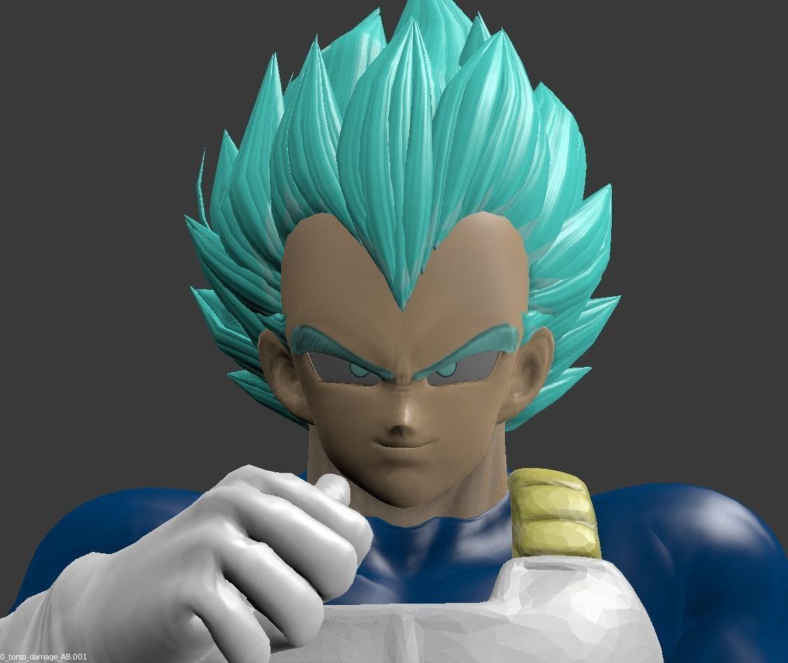 3D printable model DRAGON BALL CHARACTER BLUE VEGETA