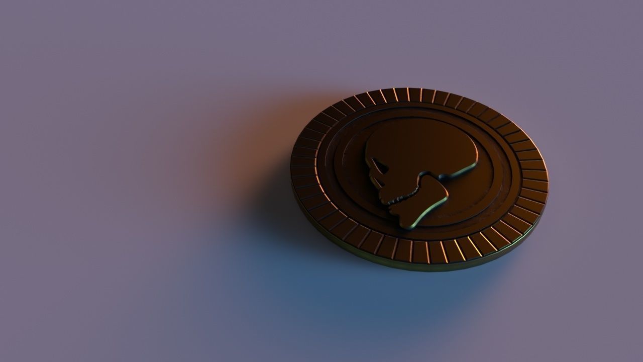 Pirate Coin 3D model | CGTrader