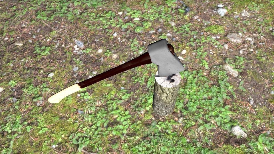 Woodcutter axe 3D model | CGTrader