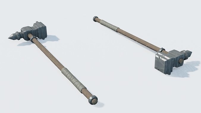3D model Handpainted Fantasy Mallet VR / AR / low-poly | CGTrader