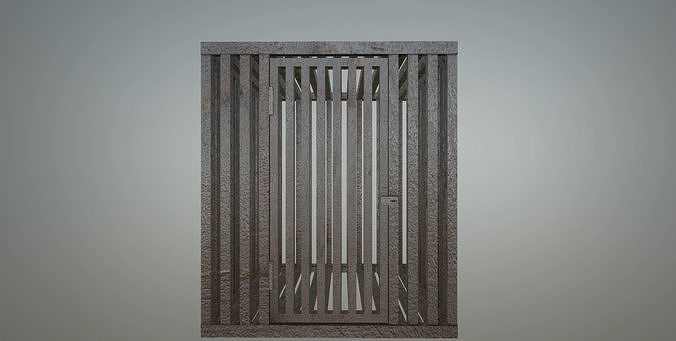 3D model rusty cage with door and latch VR / AR / low-poly | CGTrader