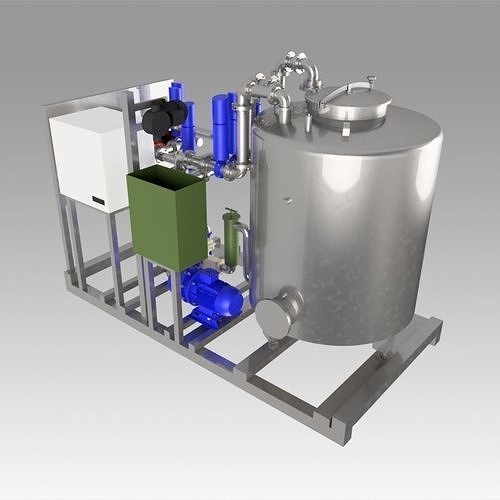 Industrial clean in place washing CIP 3D model | CGTrader