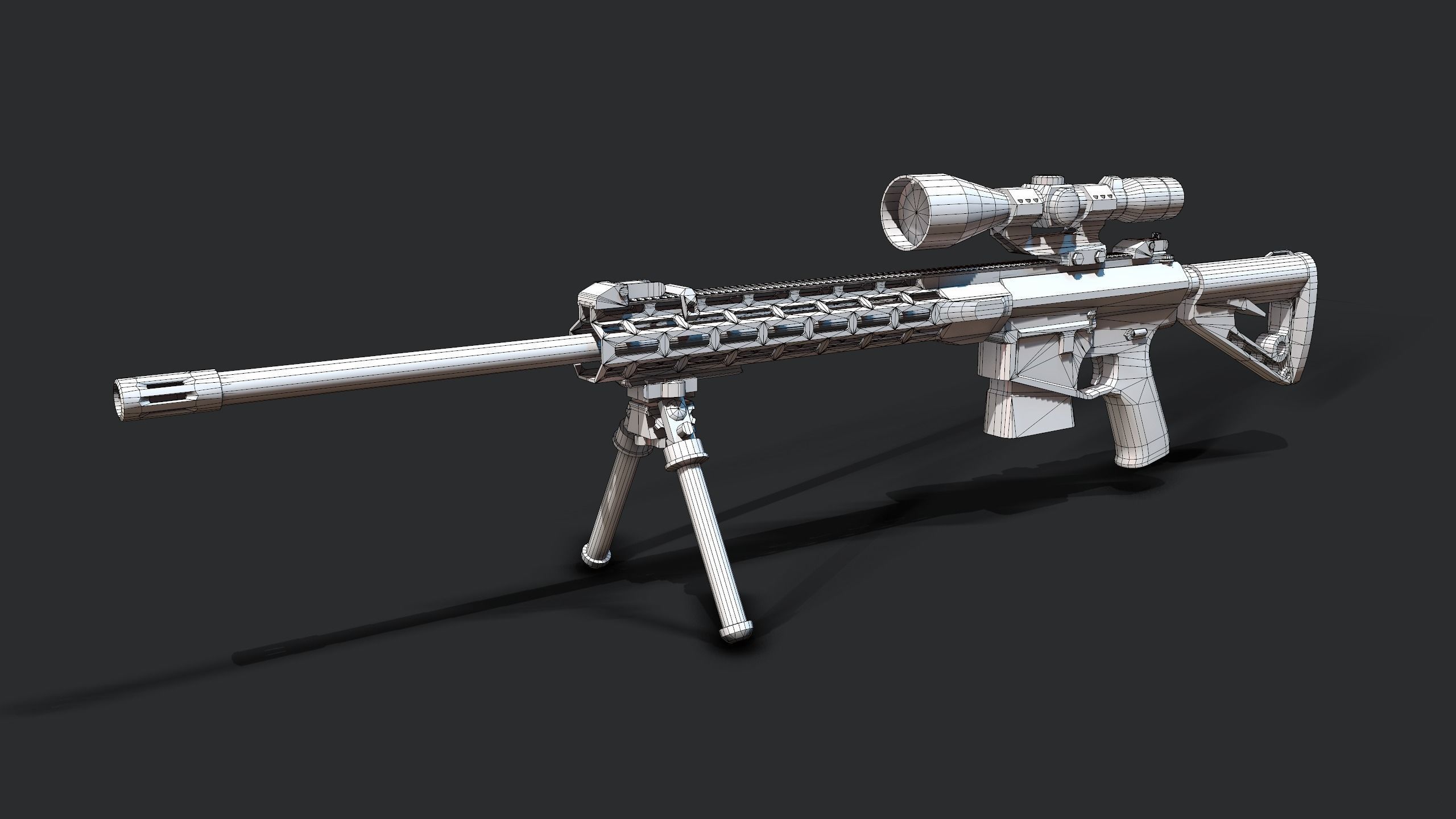 3D model Super Sniper VR / AR / low-poly | CGTrader