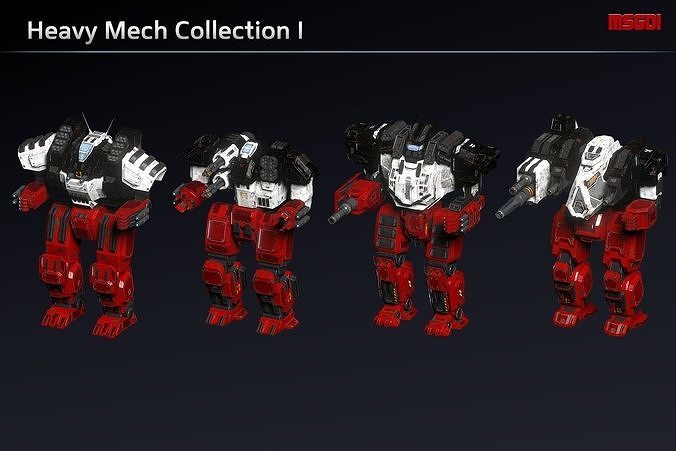 Heavy Mech Collection I VR / AR / low-poly | CGTrader