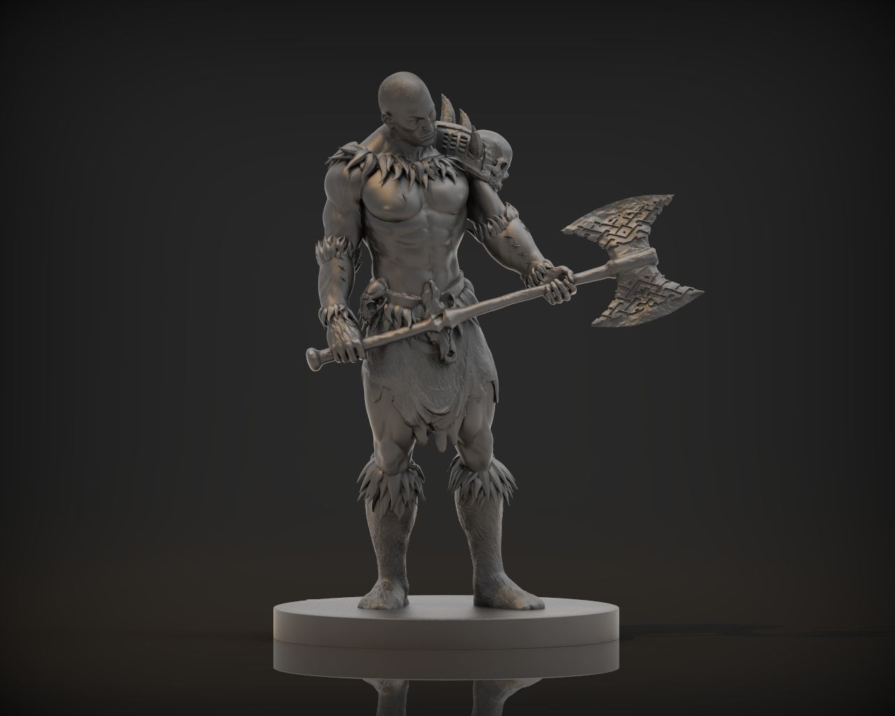 Barbarian Male Character 3D model 3D printable | CGTrader