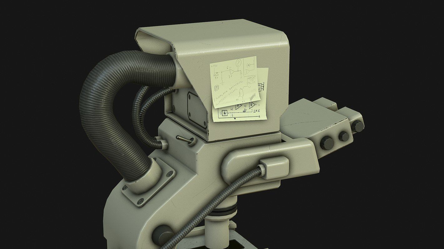 3D model Sci-Fi Microscope VR / AR / low-poly | CGTrader