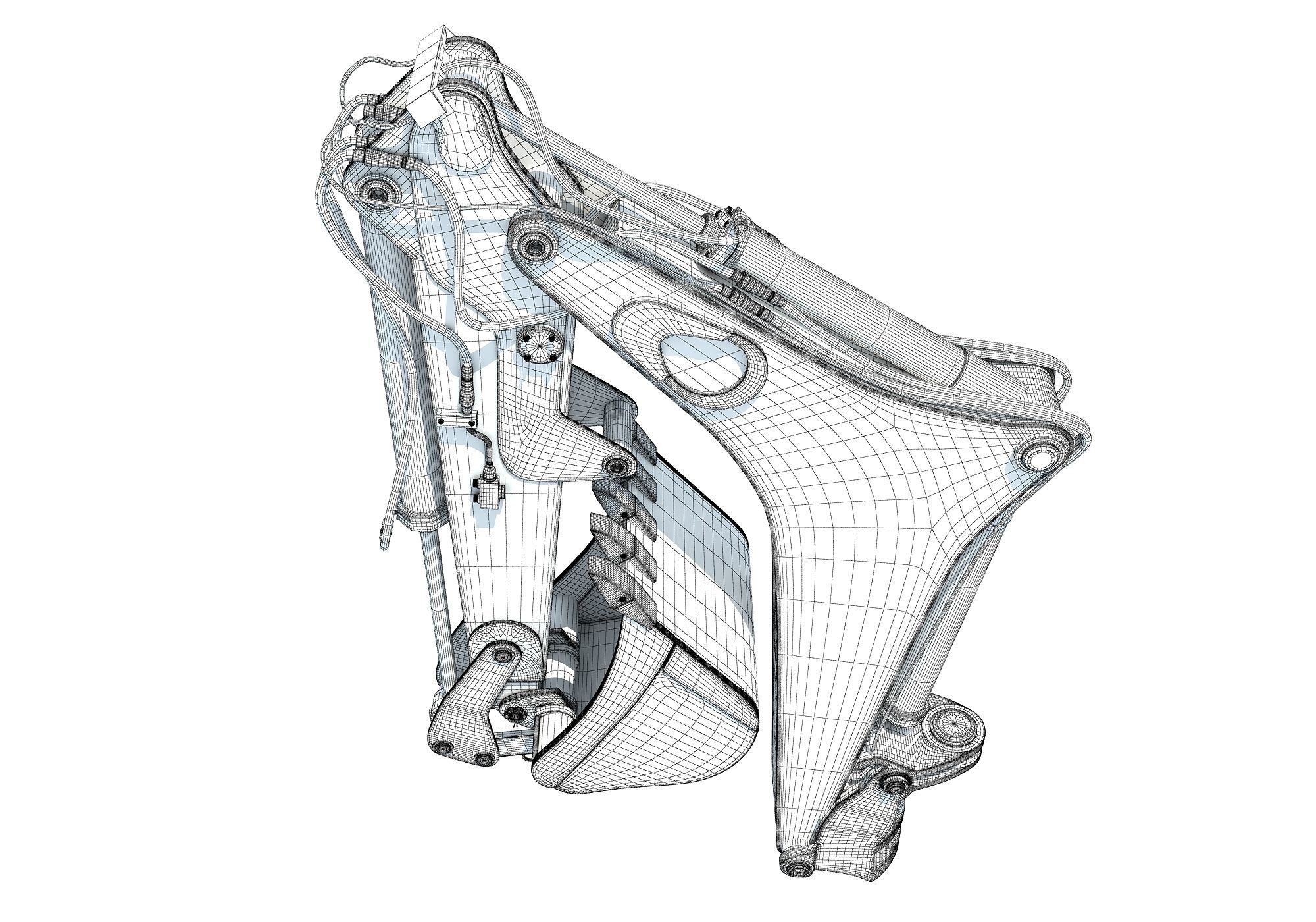 Backhoe Loader Attachment 3D model | CGTrader