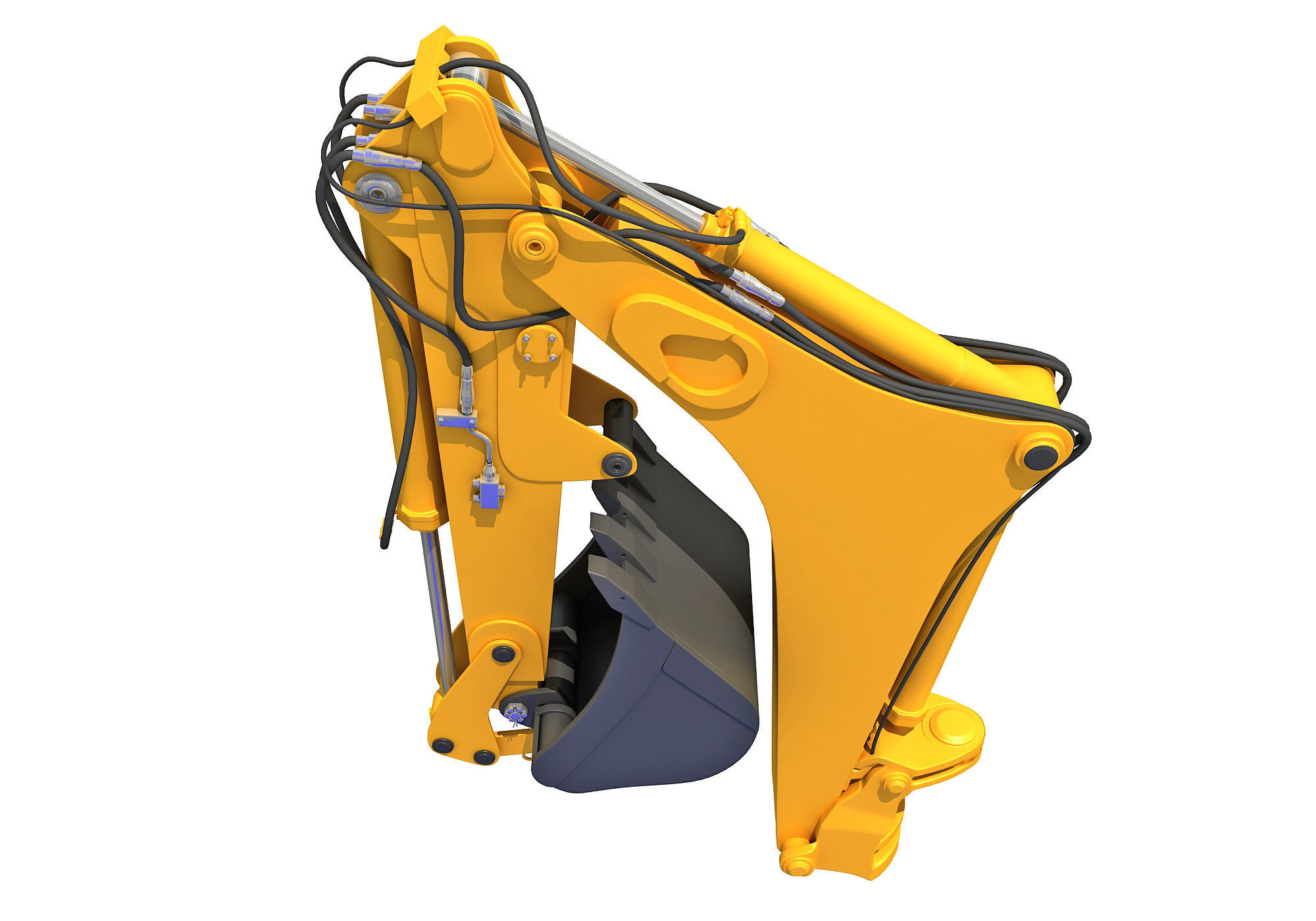 Backhoe Loader Attachment 3D model | CGTrader
