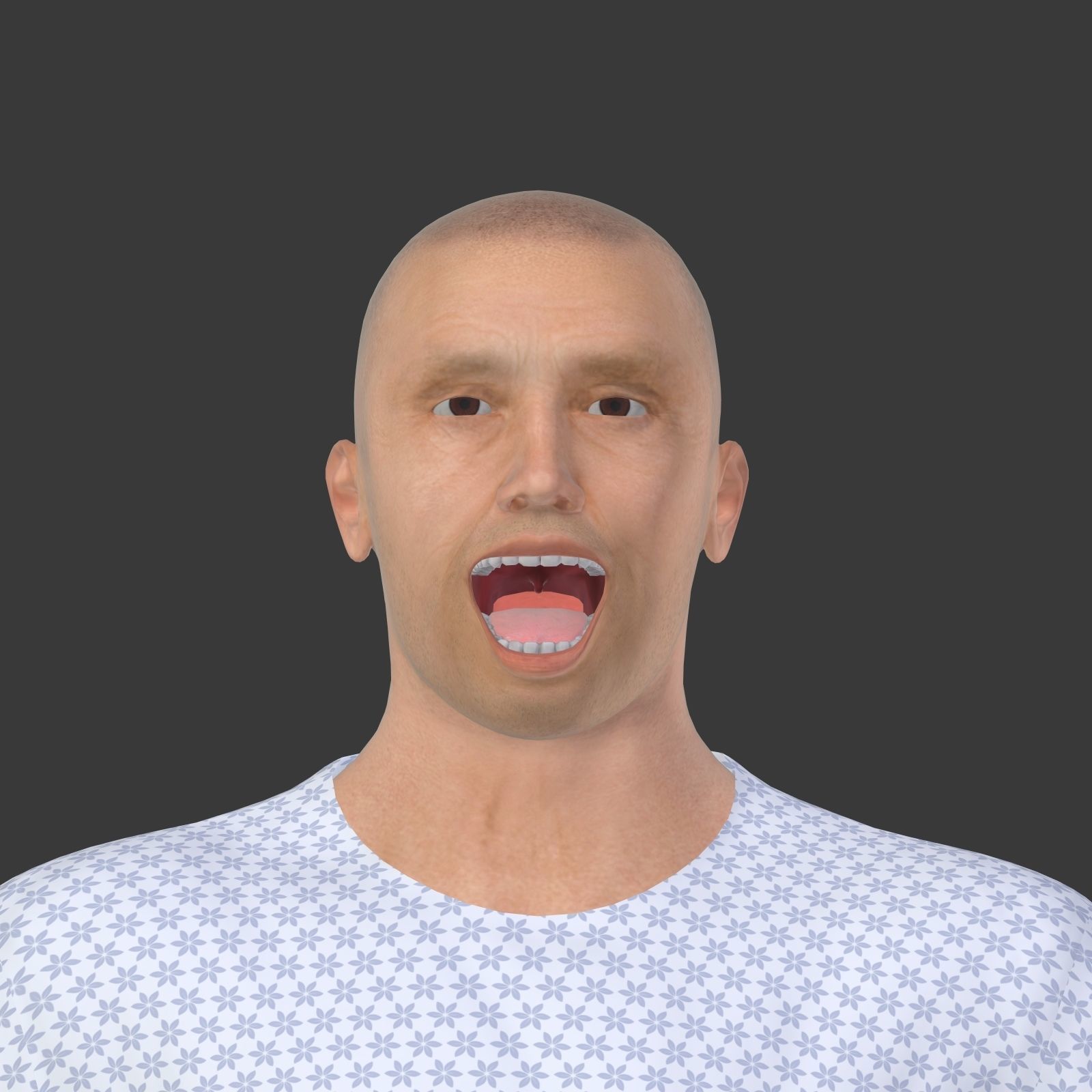 Old Man - Hospital Patient 3D model | CGTrader