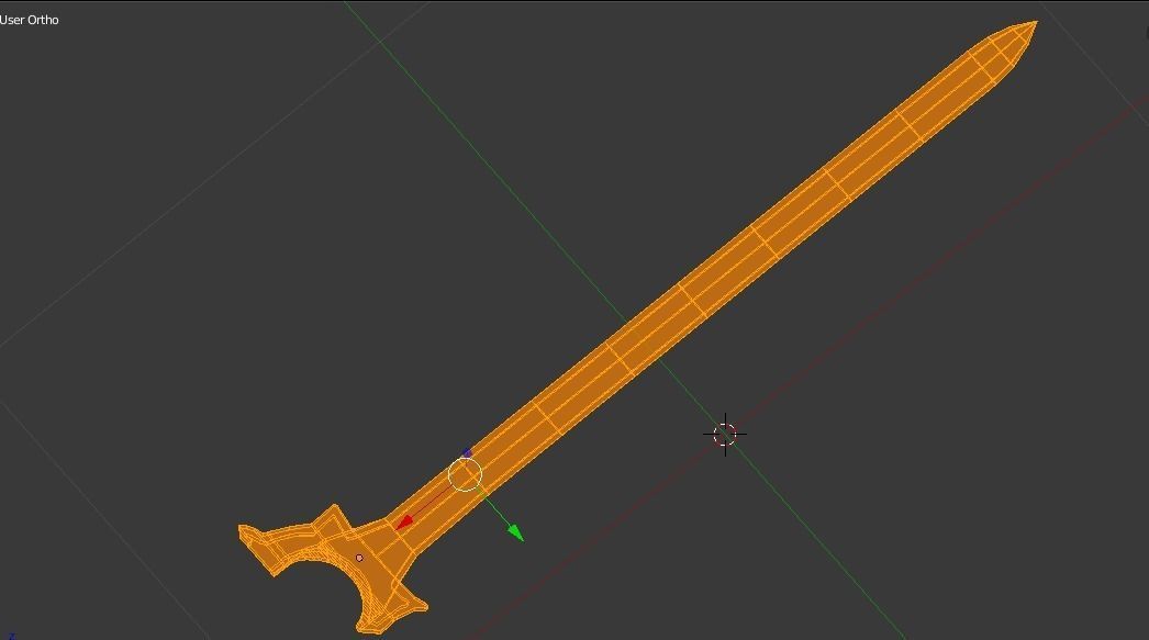 Kirito sword free 3D model | CGTrader