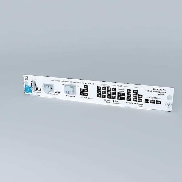 HP 5400 zl2 Management Module J9827A 3D model | CGTrader