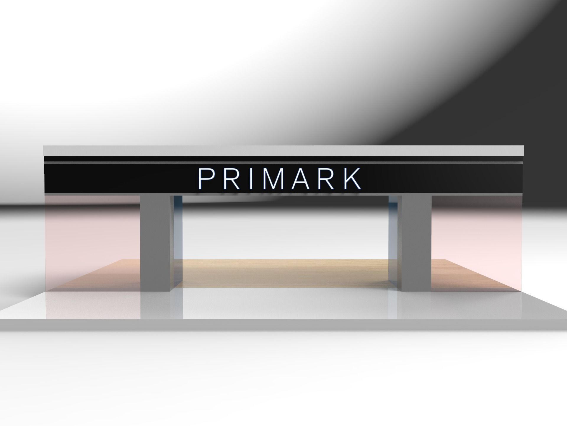 3D model Shop Front - Primark VR / AR / low-poly | CGTrader