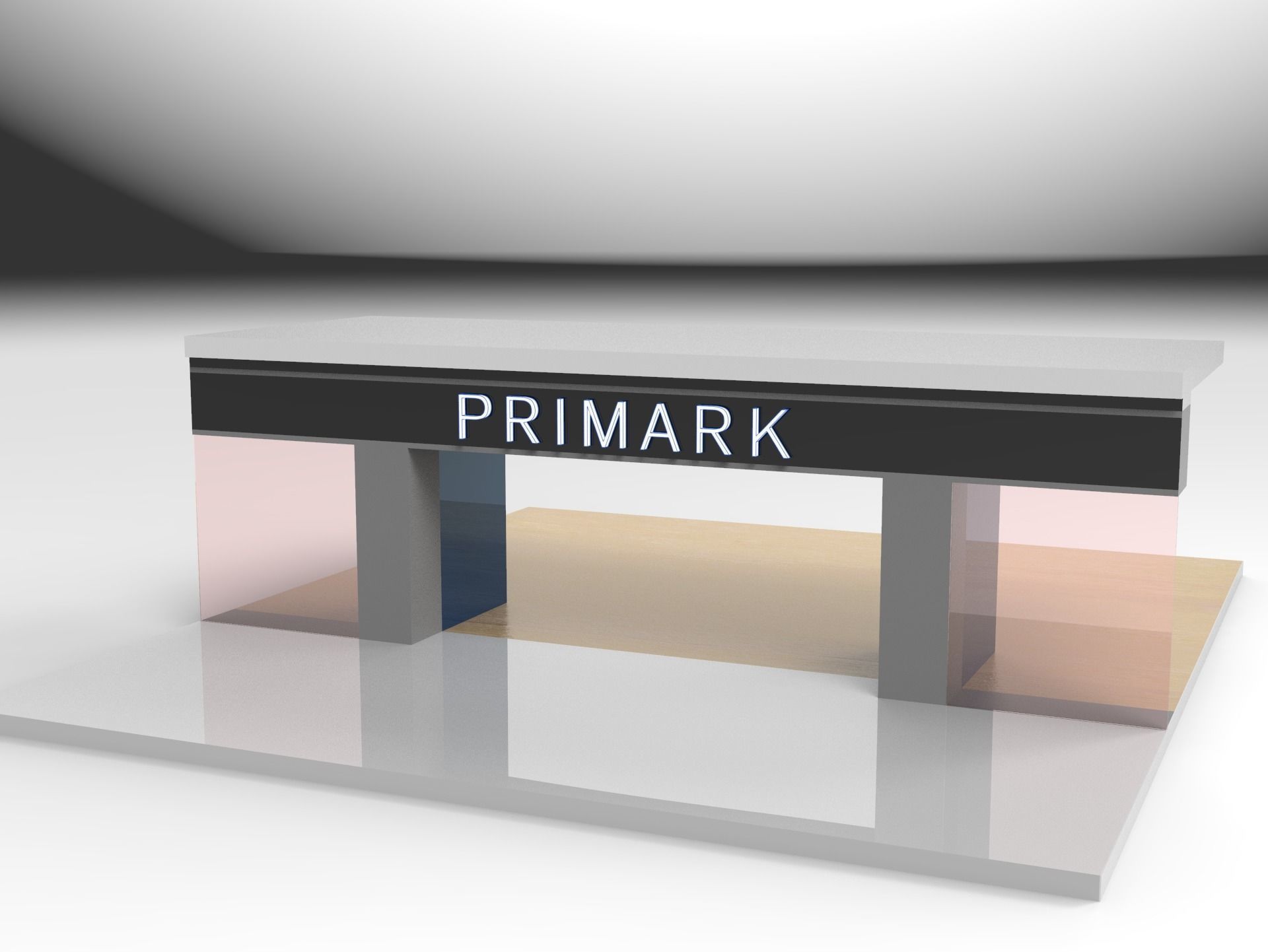 3D model Shop Front - Primark VR / AR / low-poly | CGTrader