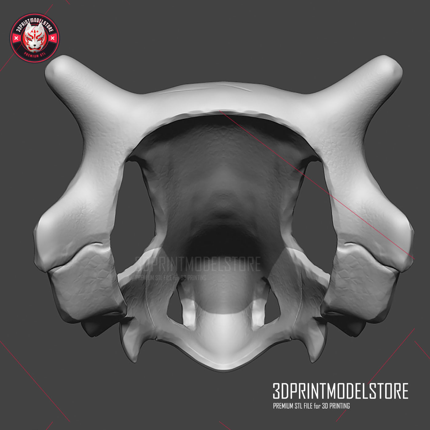 Pokemon Cubone Dog Mask - Cubone Cosplay for Pet 3D model 3D printable ...
