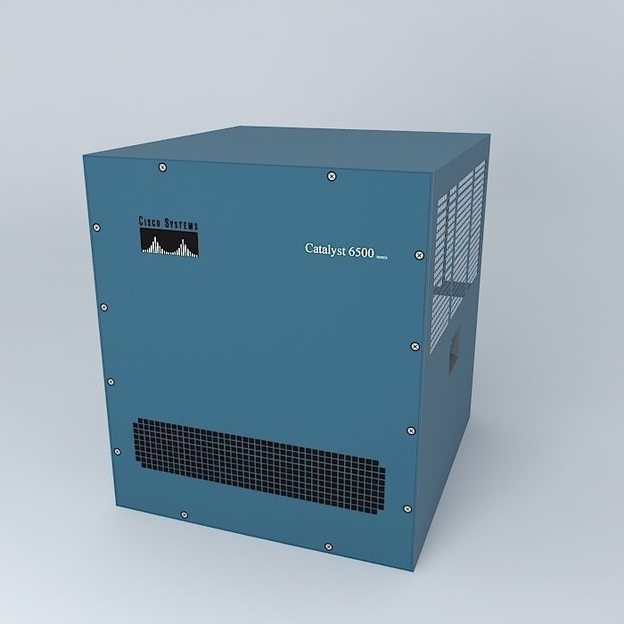Cisco Catalyst 6506 E chassis NO LINE CARDS 3D model | CGTrader