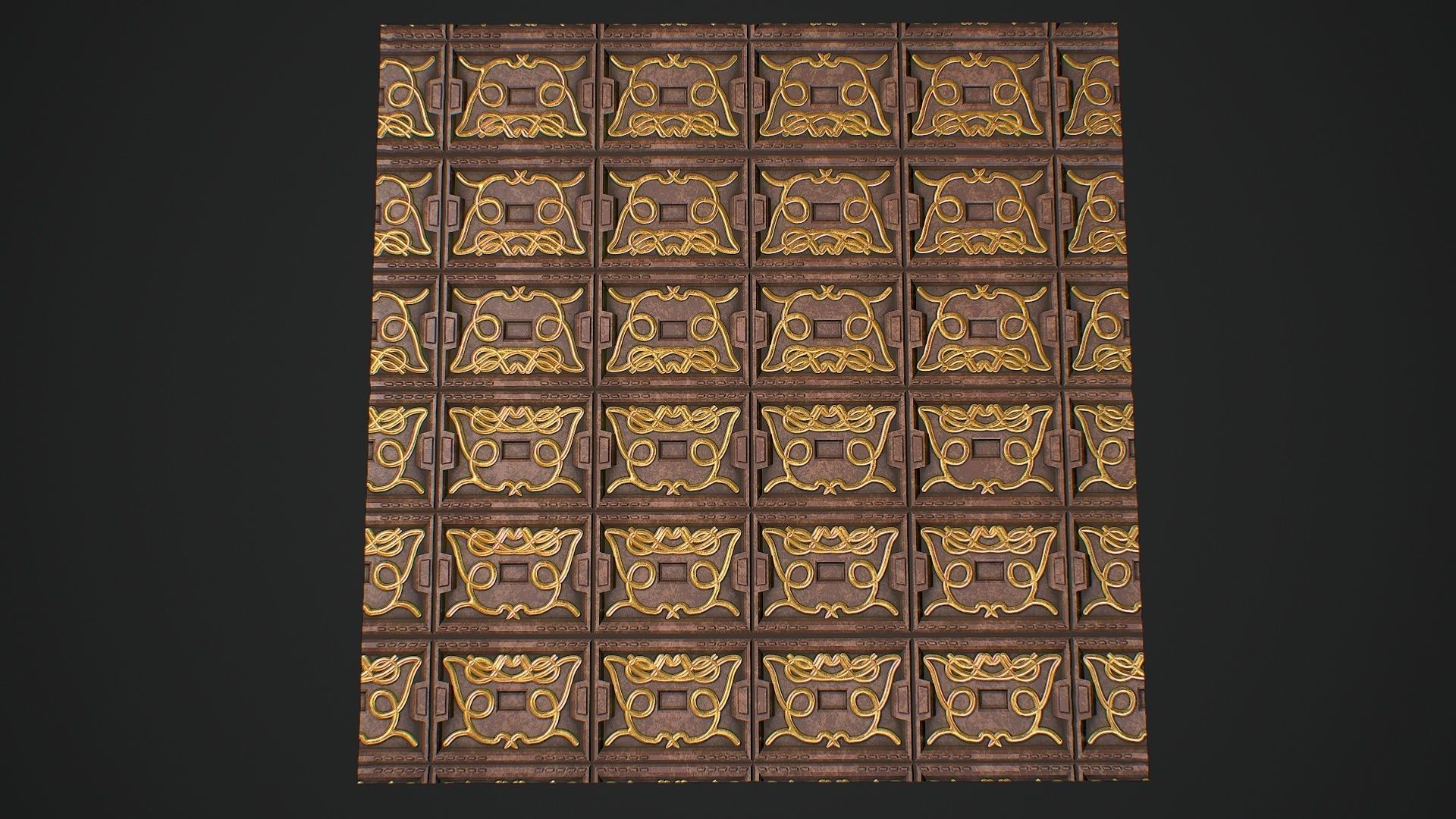 Texture PBR tileable fantasy floor textures with ornament VR / AR / low ...