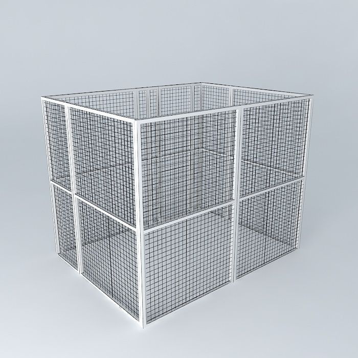 Wire Mesh Cage for Data Center Colocation 3D model | CGTrader