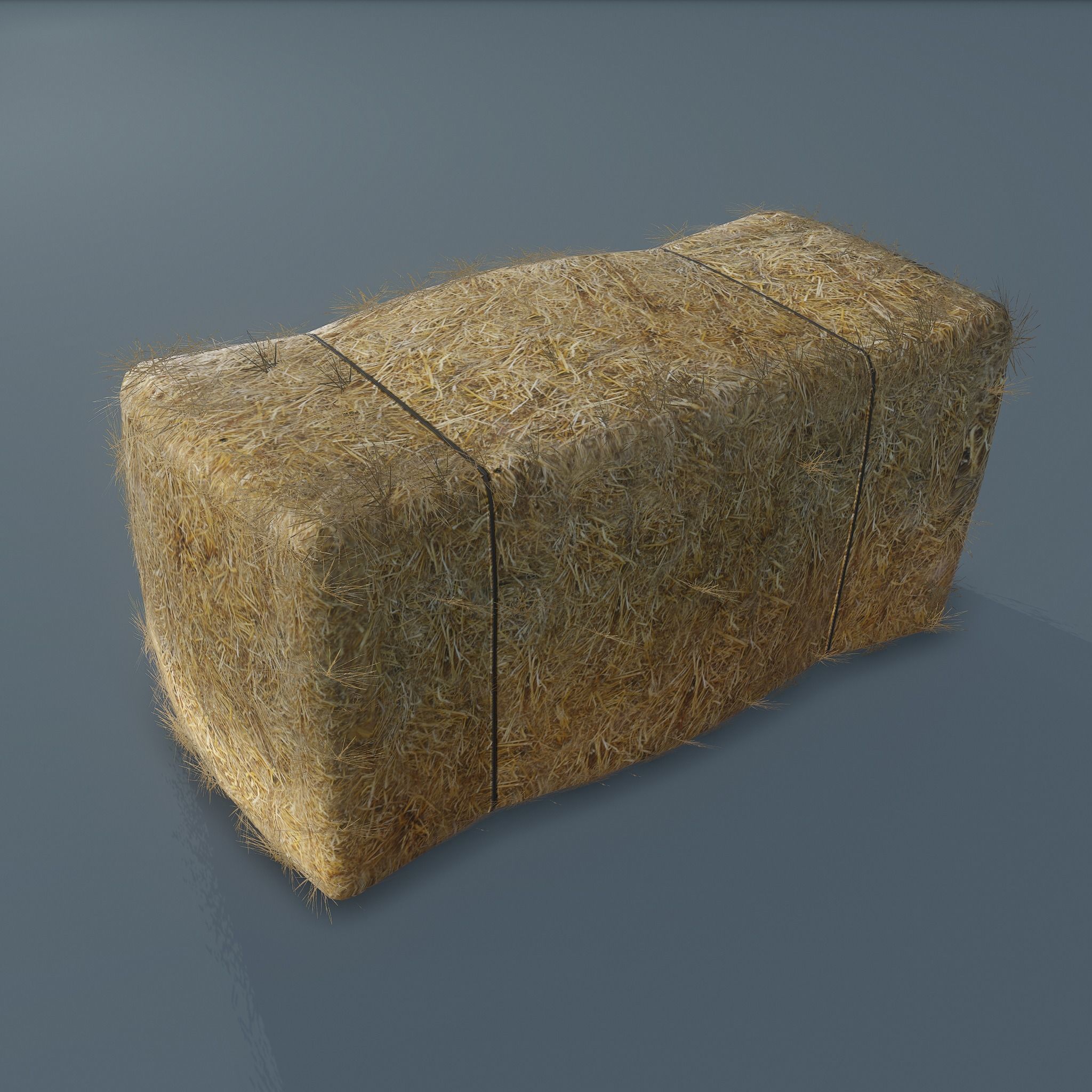 3d Model Hay Bale Vr Ar Low Poly Cgtrader