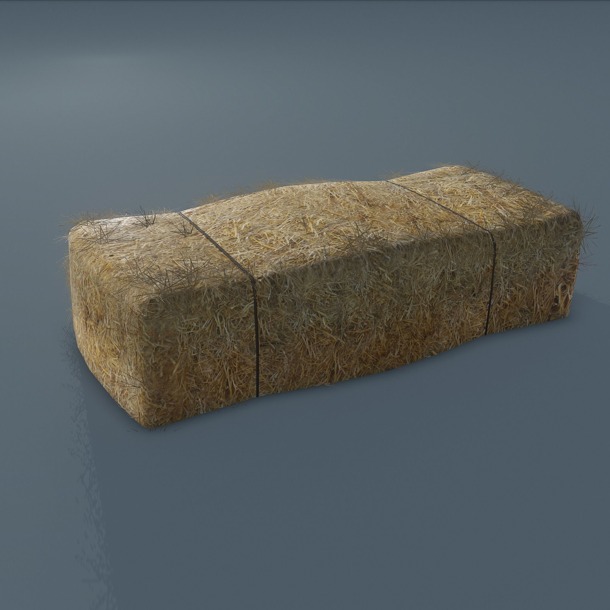 3d Model Hay Bale Vr Ar Low Poly Cgtrader