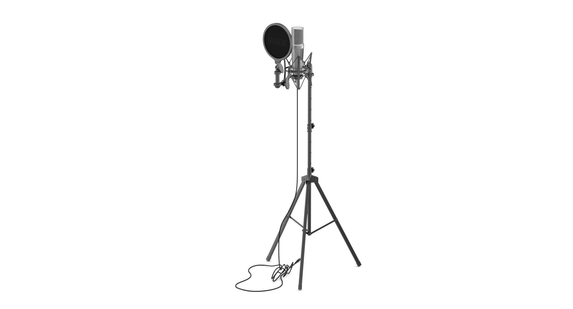 Rode Studio Microphone Stands with Filter 3D model | CGTrader