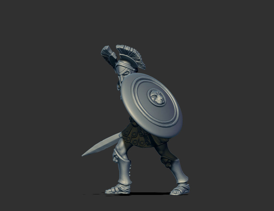 Greek hoplite - Aristeo 35 mm scale - 3D print model 3D model 3D ...