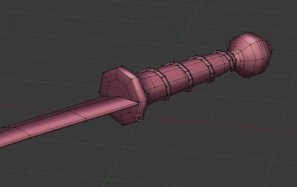 3D model Curved Falchion Blade VR / AR / low-poly | CGTrader