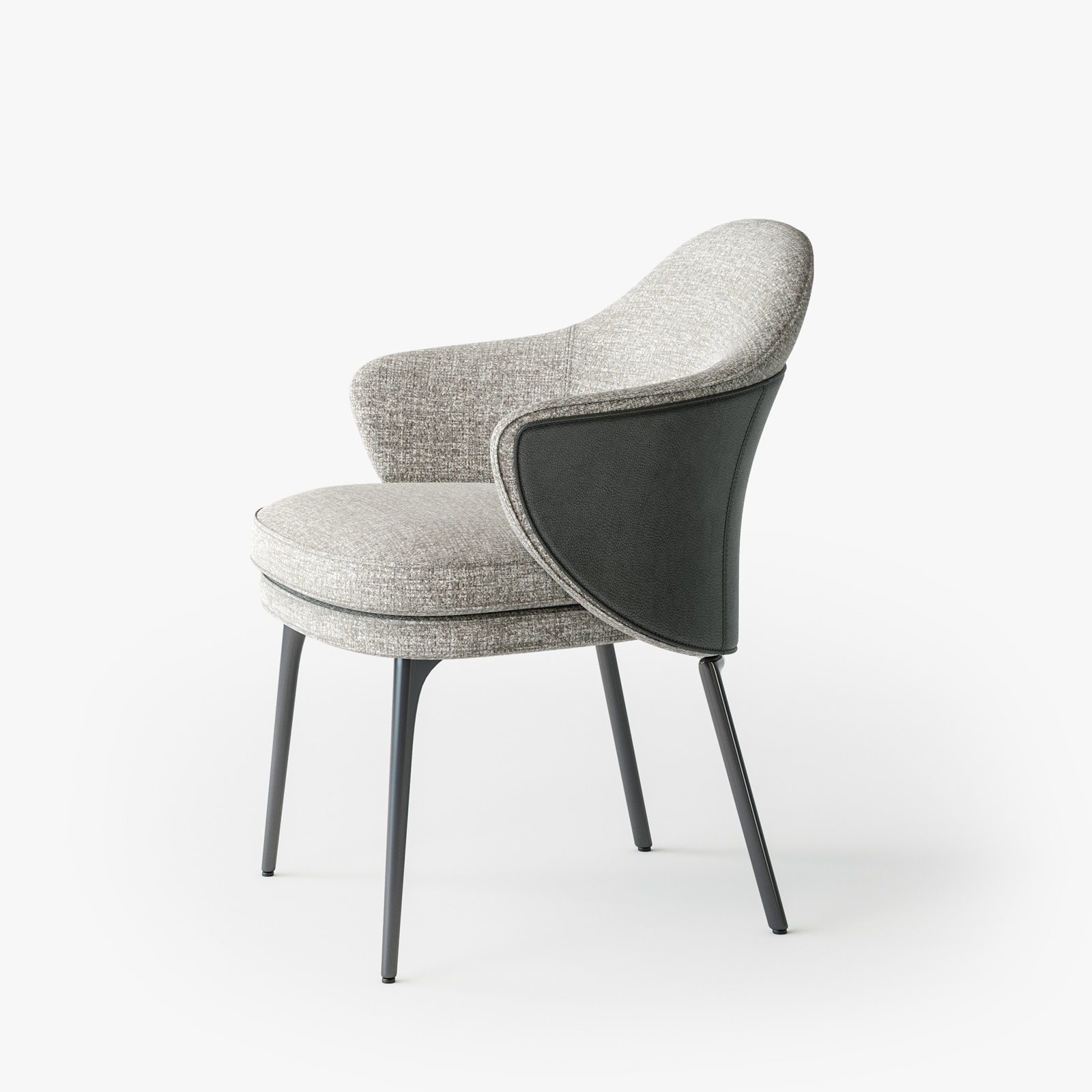 Minotti Angie dining armchair 3D model | CGTrader