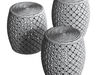 Set of wicker poufs Angela Stool by Madegoods - 3 models 3D model ...