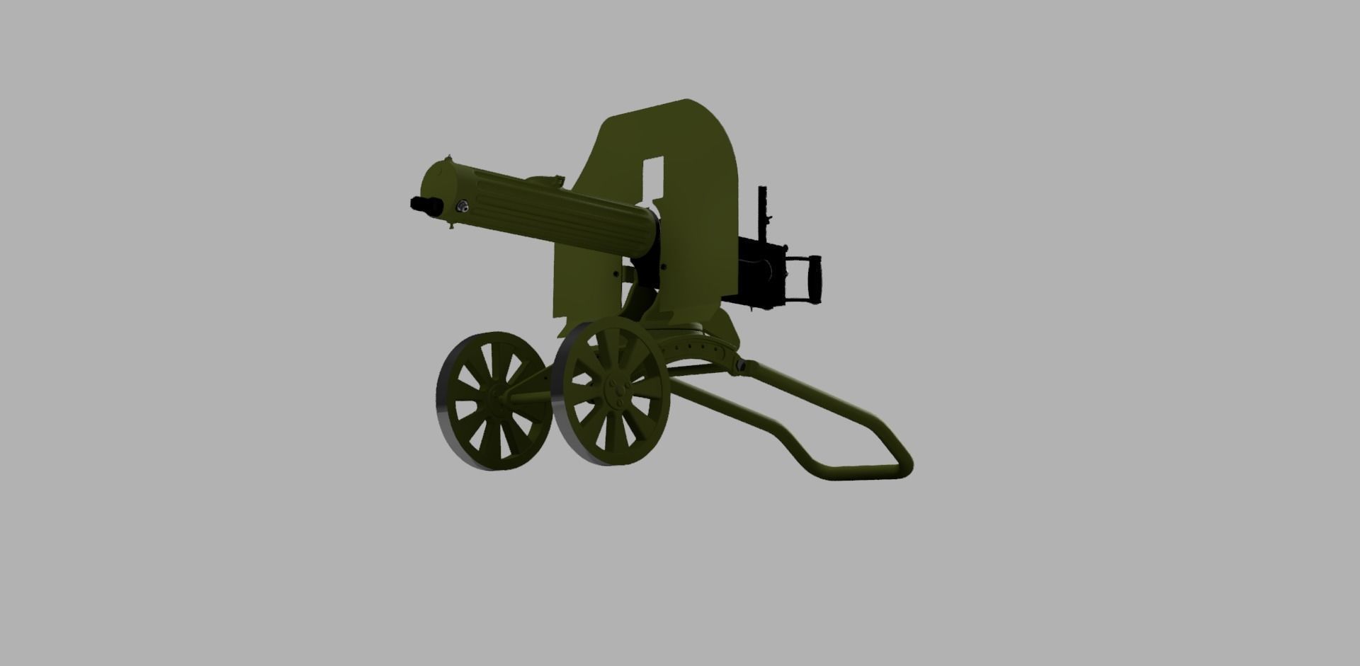 Maxim M1910 machine gun scale model 3D model 3D printable | CGTrader
