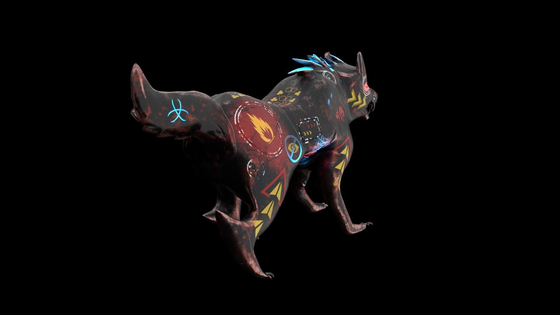 3D model Robo Wolf Sci-Fi VR / AR / low-poly | CGTrader