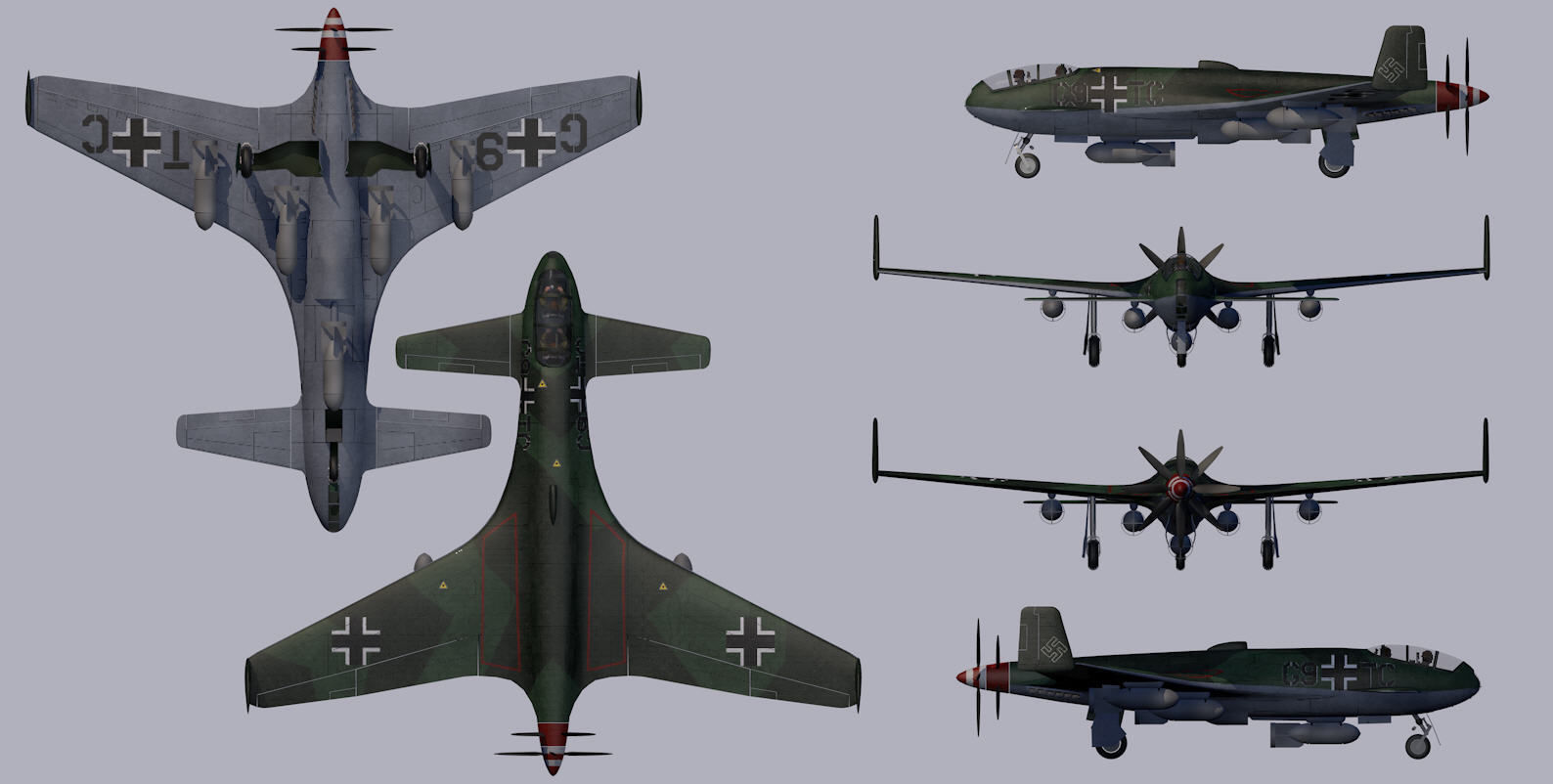 Henschel Hs-P-87 3D model | CGTrader