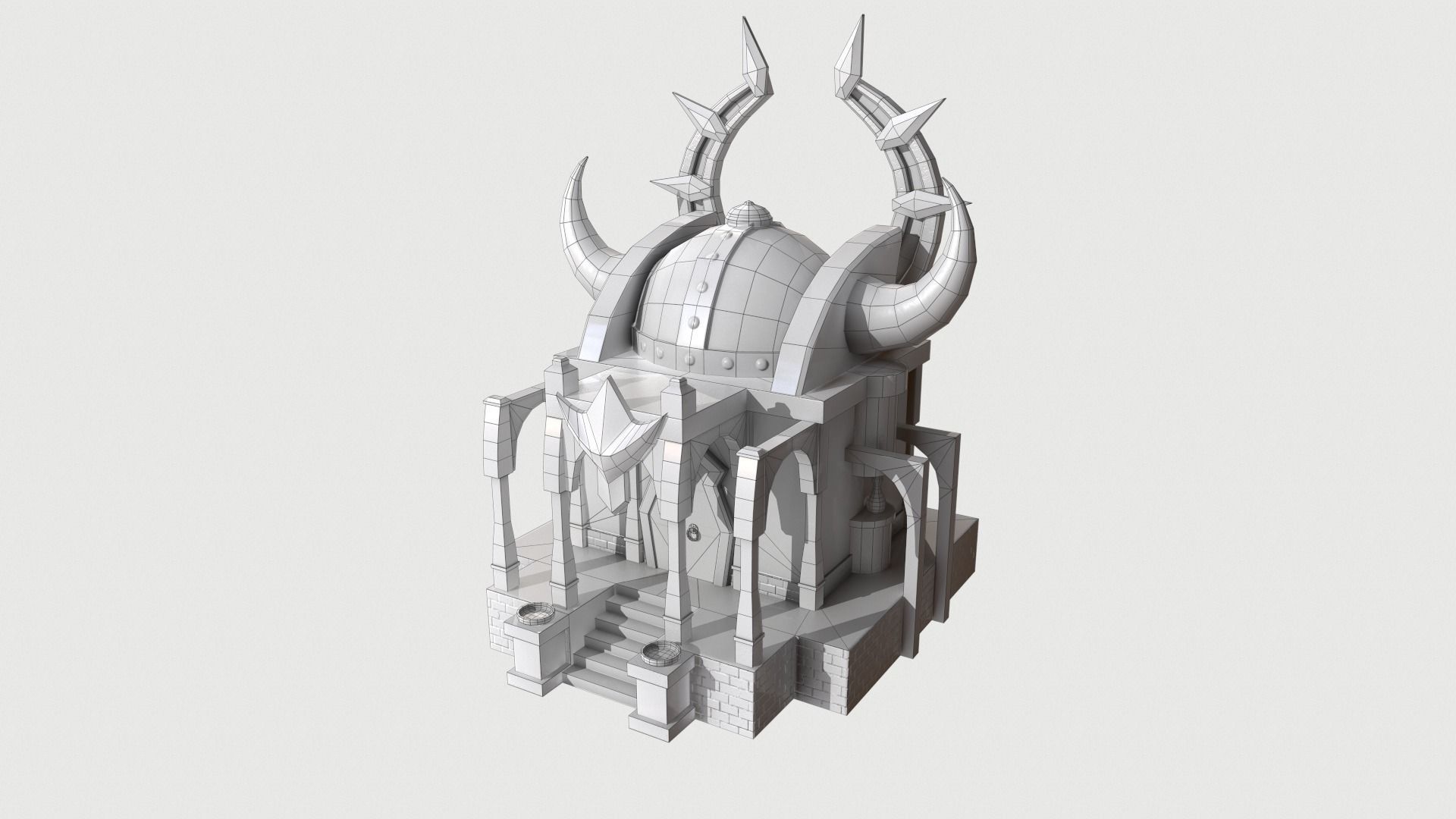 3D model Odin Temple VR / AR / low-poly | CGTrader