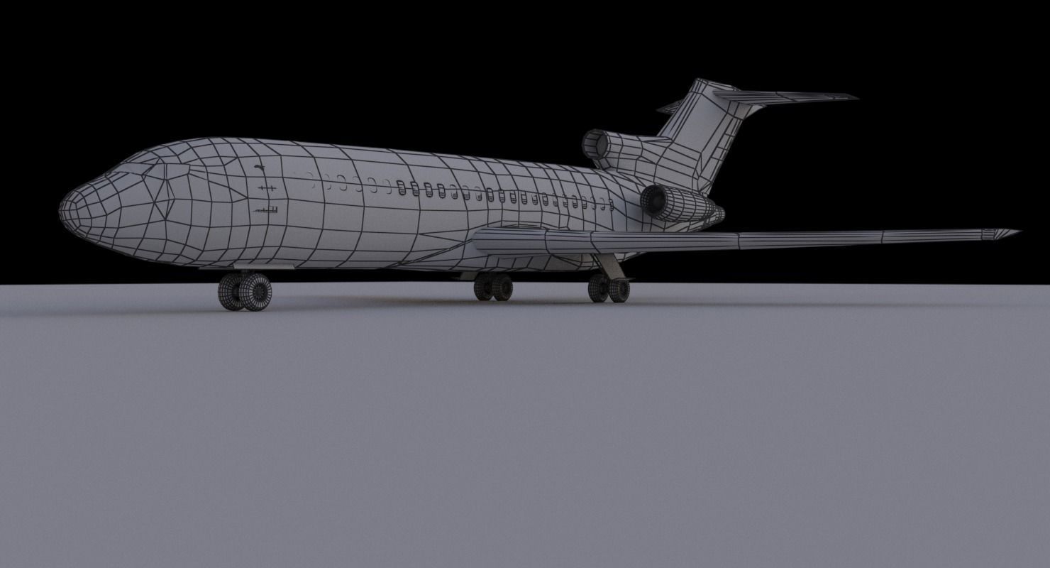 Boeing 727 3D model | CGTrader