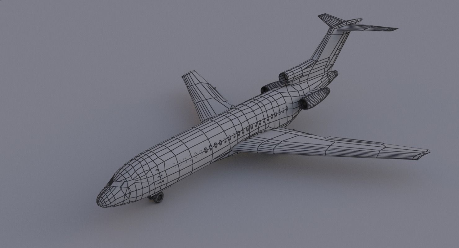 Boeing 727 3D model | CGTrader