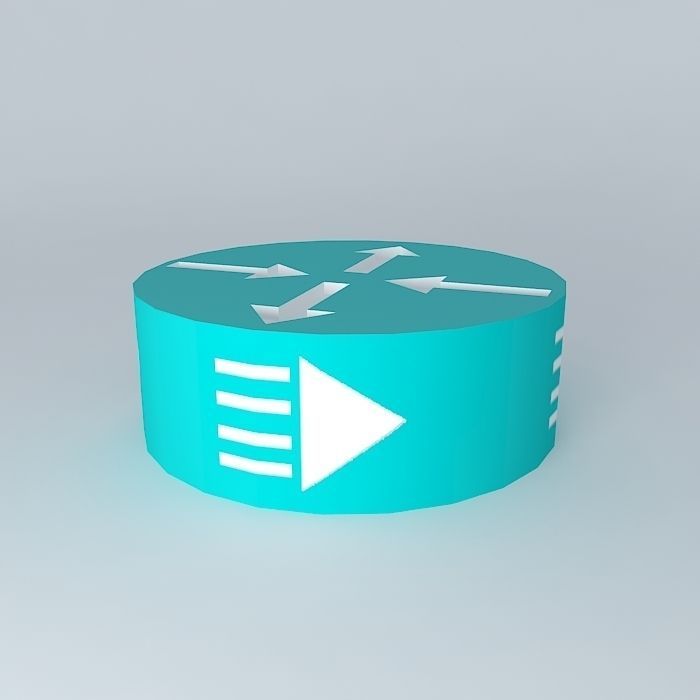 Cisco Edge and Broadband Router Icon 3D model | CGTrader