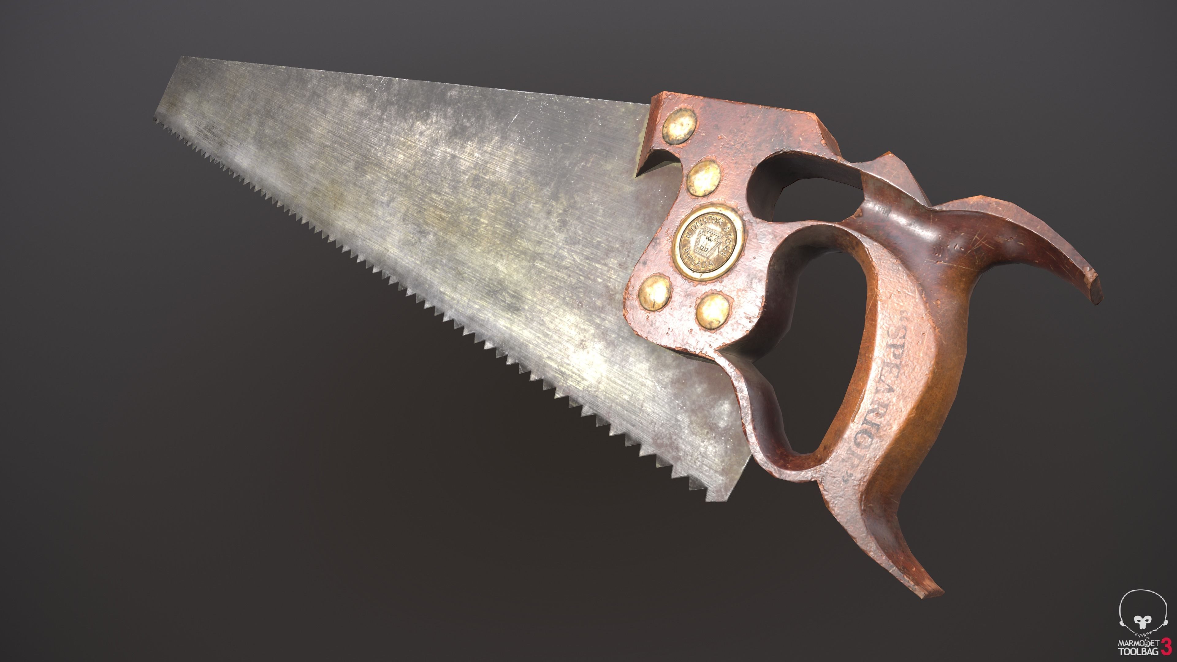 3D model Hand Saw VR / AR / low-poly | CGTrader